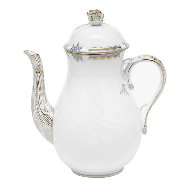 Herend Princess Victoria Coffee Pot With Rose | Fine Decor Direct