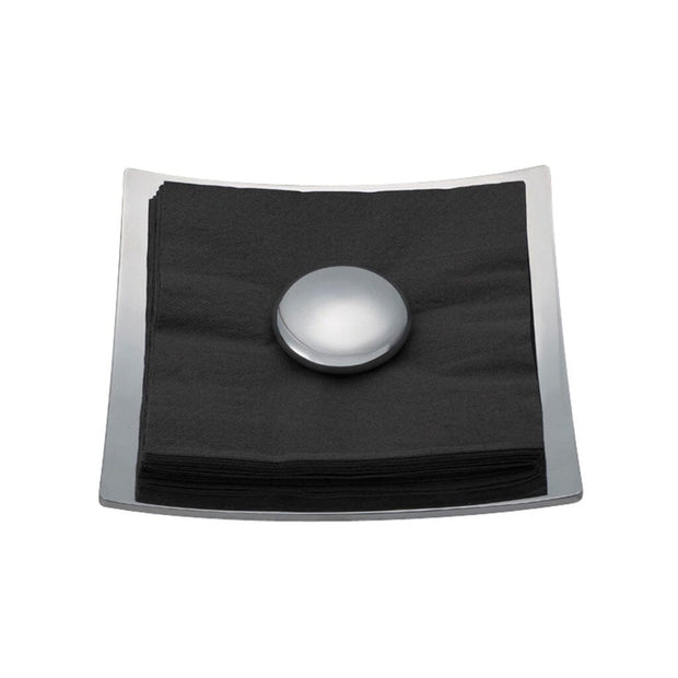Nambe Stone Napkin Holder With Napkins | Fine Decor Direct
