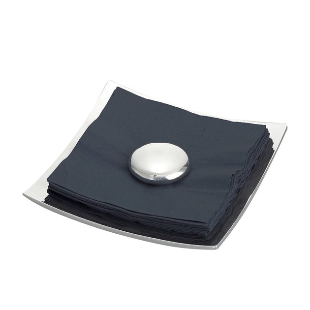 Nambe Stone Napkin Holder With Napkins | Fine Decor Direct