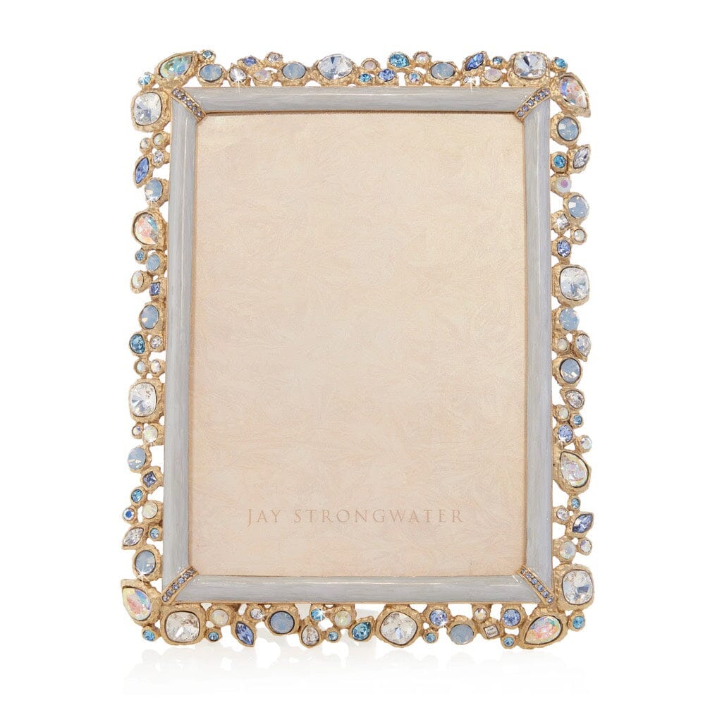Jay Strongwater Leslie Bejeweled 5" x 7" Frame - Baby Blue – Fine Decor ...