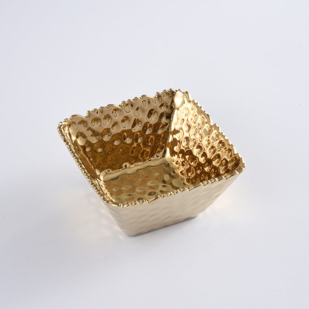 Pampa Bay Golden Millennium Small Square Bowl – Fine Decor Direct