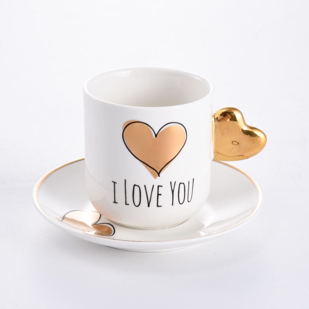 Pampa Bay Heart Coffee Cup & Saucer Set – Fine Decor Direct