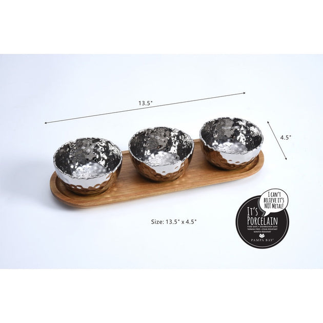 Pampa Bay Millennium Entertaining Set - 4Pc | Fine Decor Direct